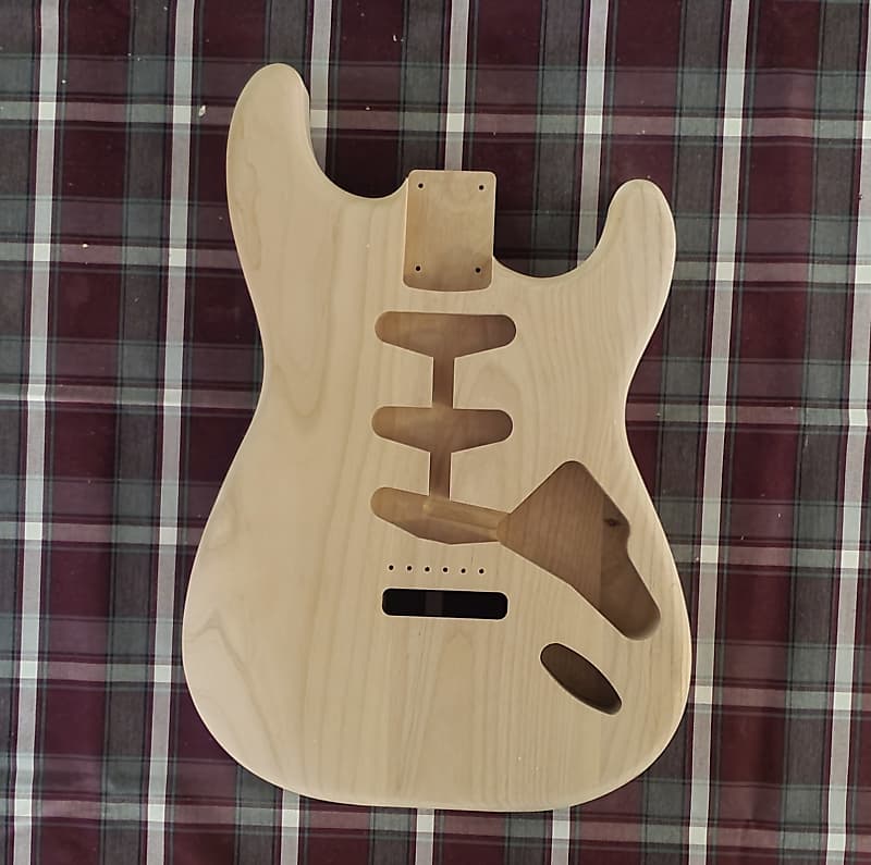 Woodtech Routing Paint grade Alder Stratocaster Body - | Reverb