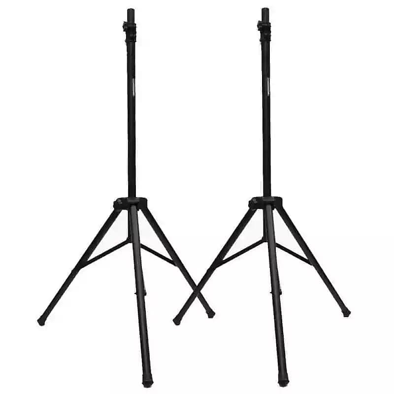 Pair Of Pro Audio Dj Steel Tripod Speaker Stands | Reverb