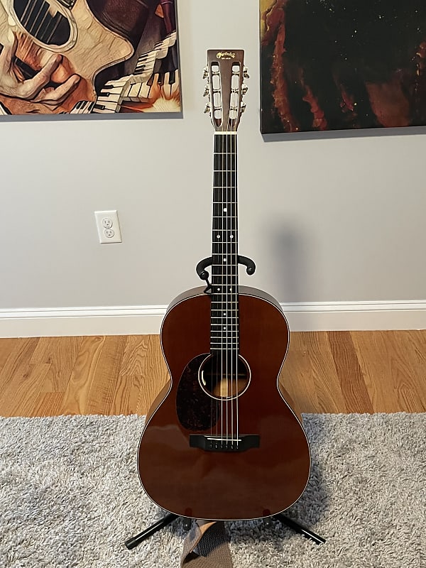 Left handed Martin 000-17SM 12-Fret with LRBaggs Anthem SL | Reverb