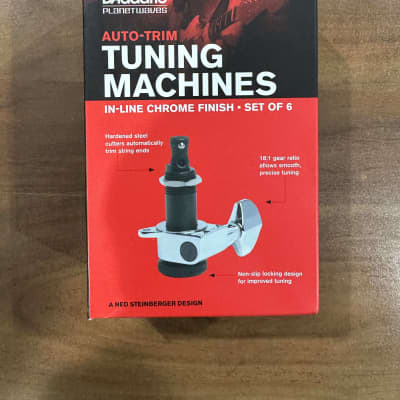 Sperzel Trim-Lok 6 in-line Locking Tuners Staggered (satin / | Reverb