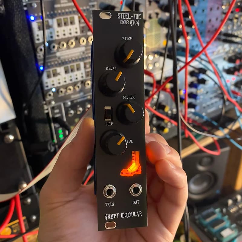 Krypt Modular | Steel-Toe - 6HP 808 Kick Drum Percussion | Reverb