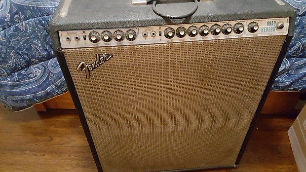 Fender Quad Reverb 1971 siver face | Reverb