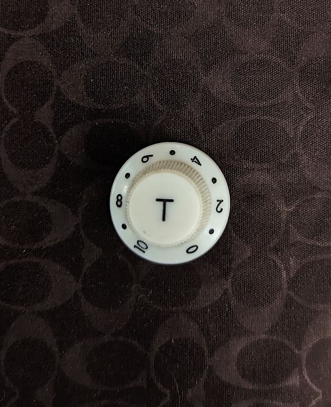 Vintage Tone Knob Teisco/Kawai 1960-70 - White | Reverb