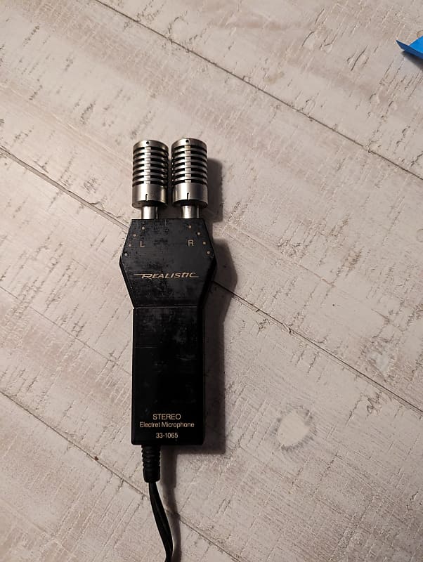 Realistic stereo condenser microphone /Teac me-15 microphone | Reverb