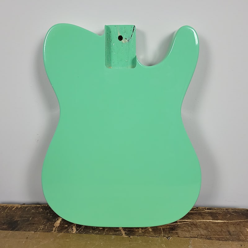 Finished Telecaster Body Sea Foam Green uncut unrouted | Reverb