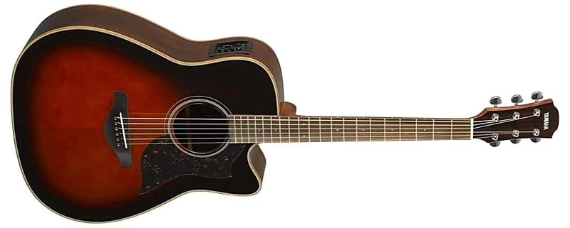 Yamaha A1R Spruce/Rosewood Dreadnought Cutaway - Tobacco | Reverb