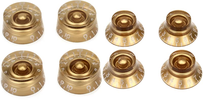 Gibson Accessories Speed Knobs 4-pack - Gold Bundle with | Reverb