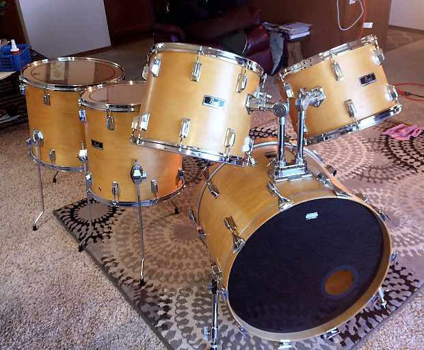 Pearl 5-piece Maple Shell Drum Set Late 70s-Early 80s Natural | Reverb