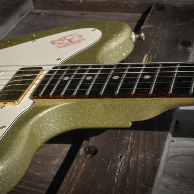 Gibson Custom Shop 1 of 1 Non Reverse FireBird Gold Sparkle | Reverb