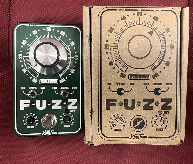 King Tone Guitar Mini Fuzz V2 2020s - Green | Reverb
