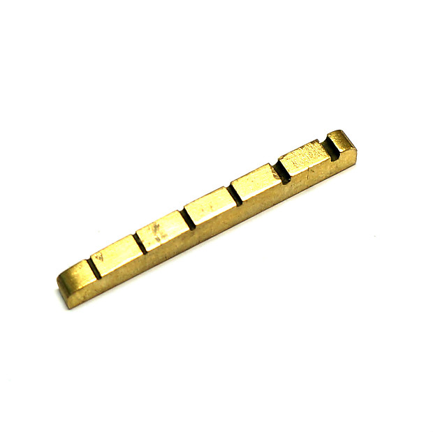 Pre-Slotted Brass Nut for Tele and Strat guitars and | Reverb Canada