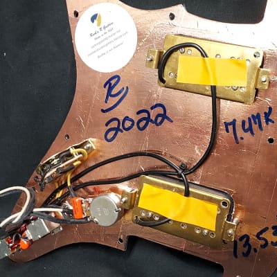 Rock'n R Guitars Loaded HH for Strat Pickguard W/GM "Invader" | Reverb