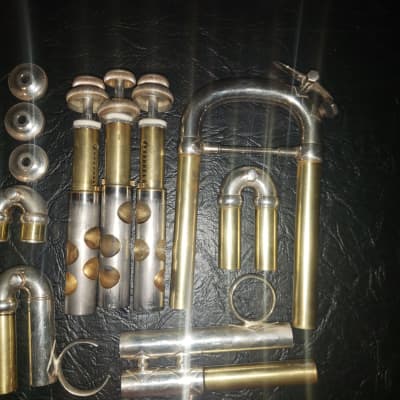 Bach Stradivarius Artisan AB190S Silver Trumpet! Chem Cleaned | Reverb