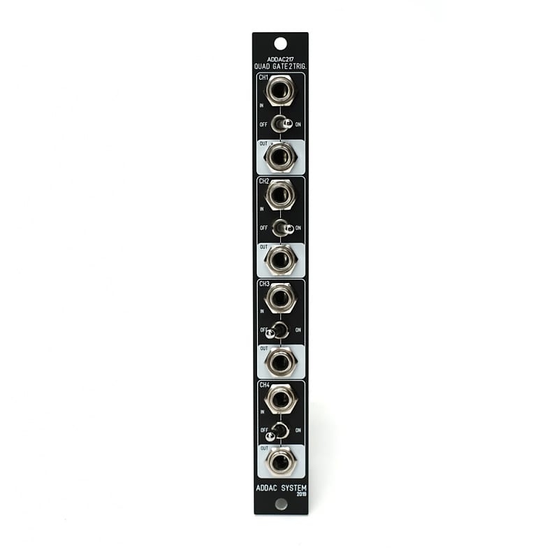 ADDAC System ADDAC217 Quad Gate to Trigger 2019 - Black | Reverb