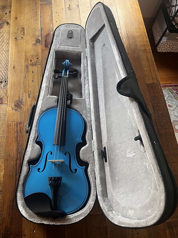 4/4 Blue Acoustic Violin/ Fiddle | Reverb