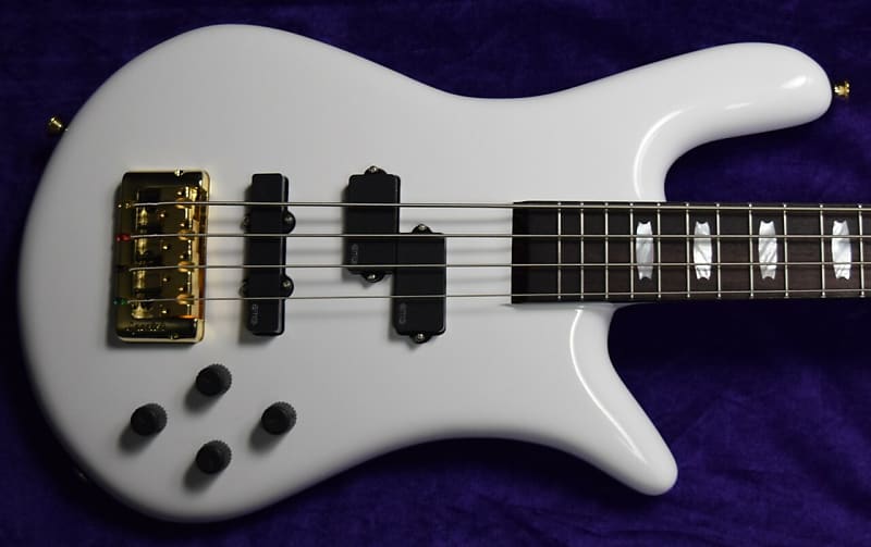 Spector Euro 4 Classic, White Gloss / Rosewood *IN STOCK* | Reverb