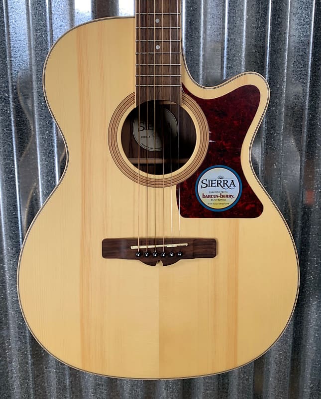 Sierra Guitars Sunrise SAS30CEM Auditorium Cutaway Acoustic | Reverb