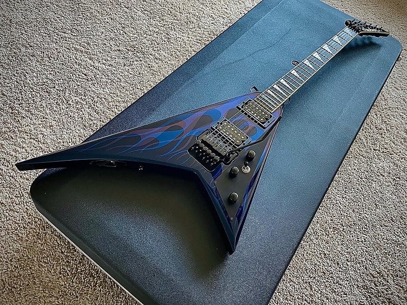 Jackson RR1 2006 Blue Ghost Flame | Reverb