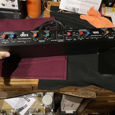 DBX Vintage 166 Dual Compressor Limiter 80's - Black | Reverb