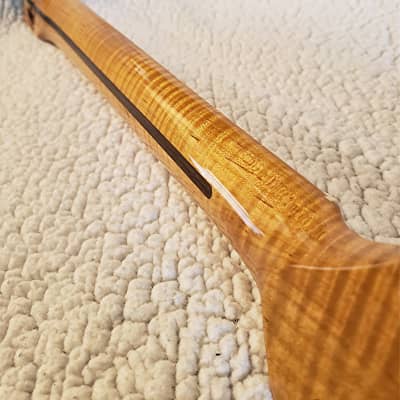 Stunning USA made,Roasted flame maple neck,Made to fit a | Reverb