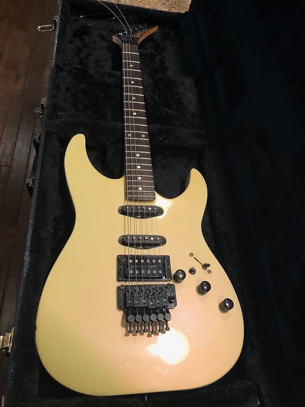Kramer Pacer American Early/mid 80s - Flip Flop White Yellow | Reverb