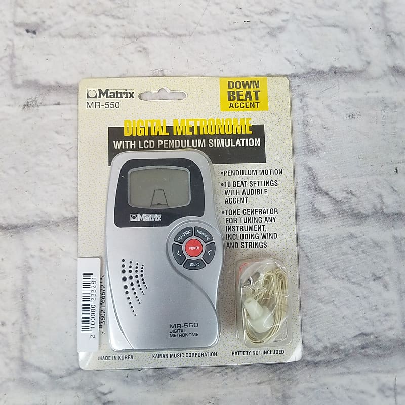 Matrix MR-550 Digital Metronome w/ LCD Pendulum | Reverb
