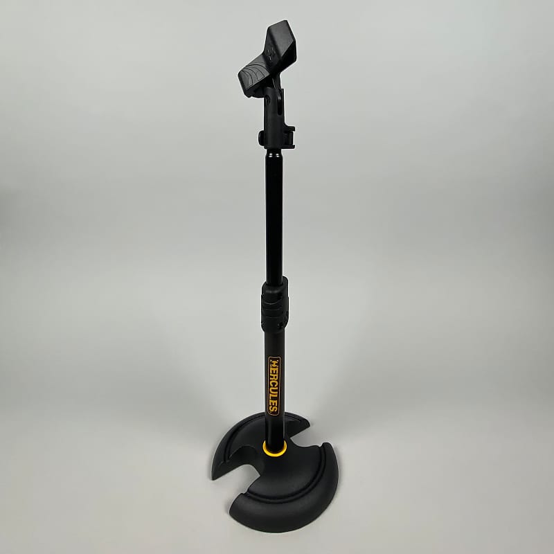Hercules Low Profile Microphone Stand, H-Shaped Base, EZ Mic | Reverb
