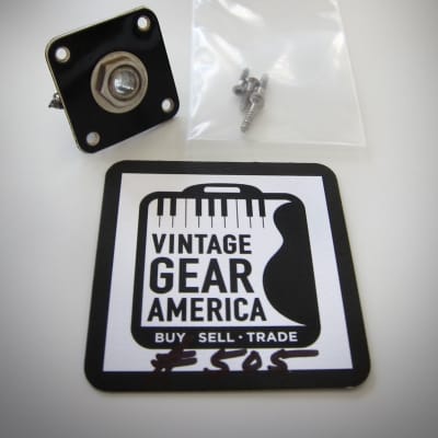 Gibson Les Paul Custom Input Jack Plate All Original with | Reverb