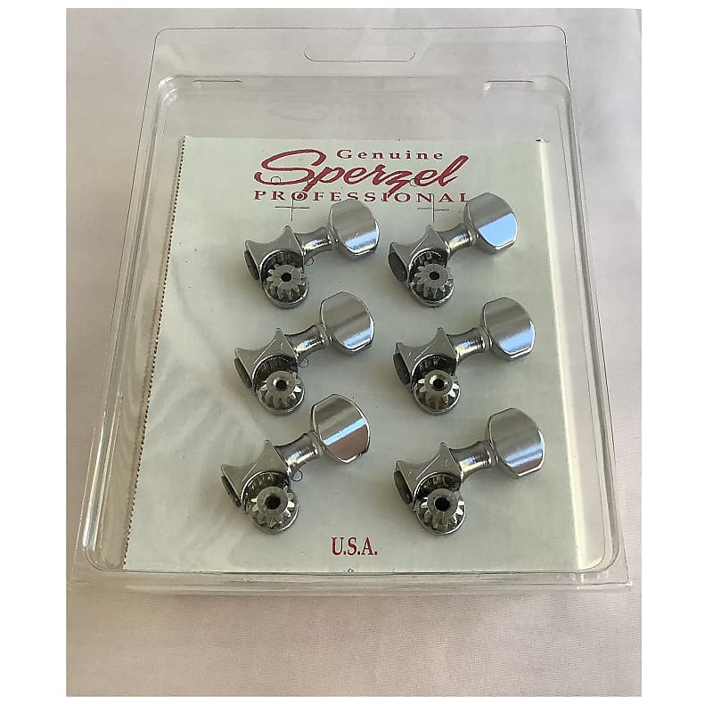 Sperzel 6-in-Line Sound Lock Tuners, Chrome, Open Back, #6 | Reverb
