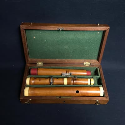 Antique Boxwood 1-Key Flute in D (Concert C) Mid 1800's-Nice | Reverb