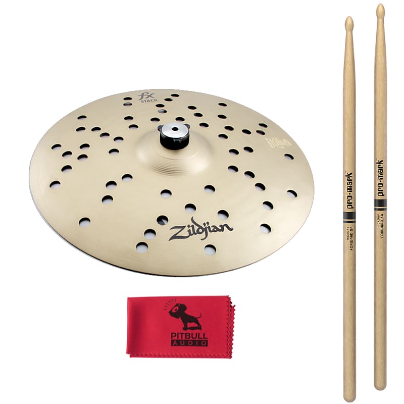 Zildjian FXS14 14" Fx Stack Pair Mount Drum Set Cymbals w/ | Reverb