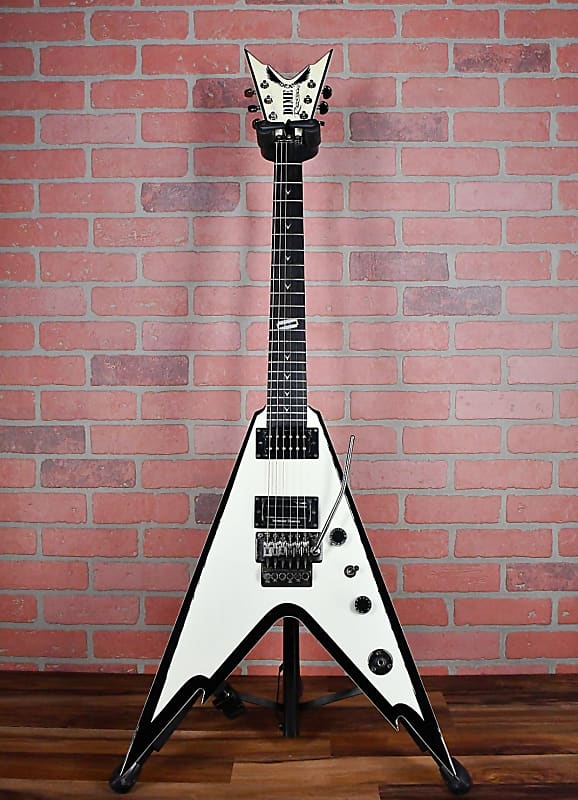 Dean Dean Dime Razorback V 2007 - Metallic White | Reverb