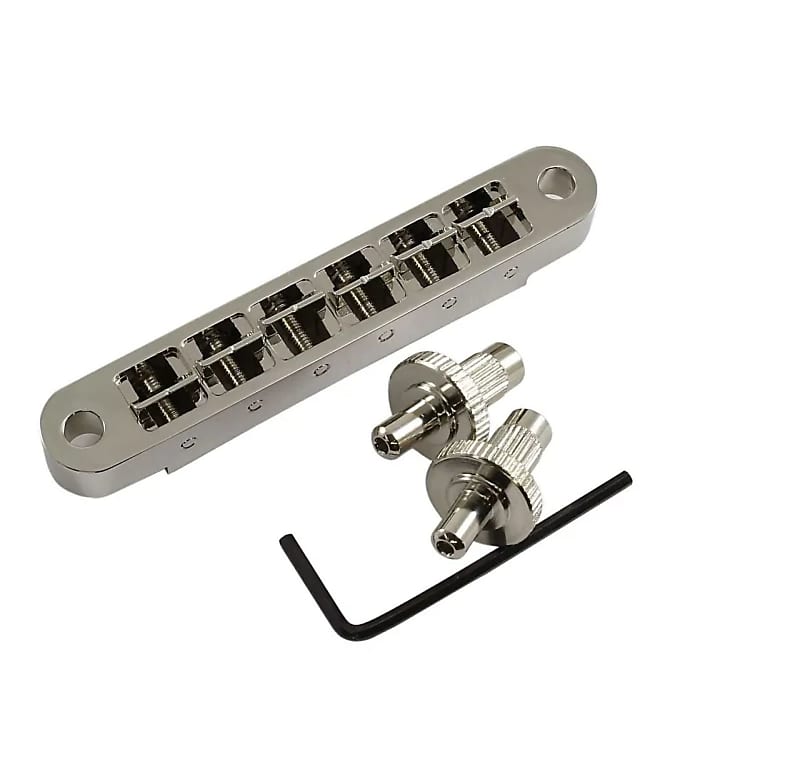 Pinnacle Machined Bell Brass Nashville TOM guitar bridge for | Reverb