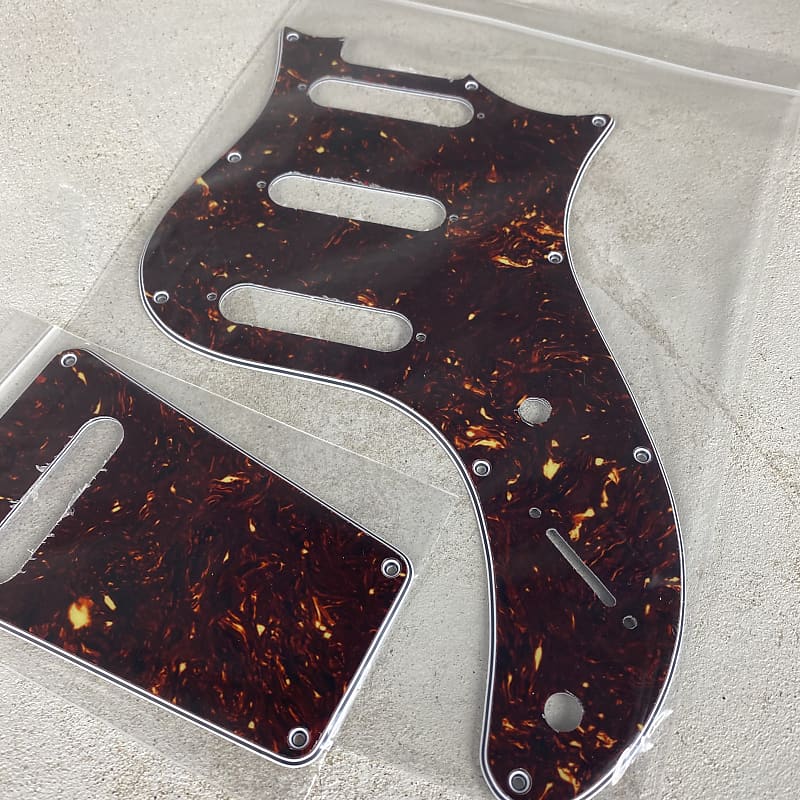 PRS DC3 pickguard Brown tortoise for strat pickups | Reverb
