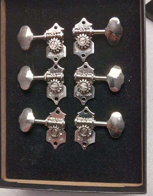 Martin Butterbean open Gear Tuners 3x3 2020s - Chrome | Reverb