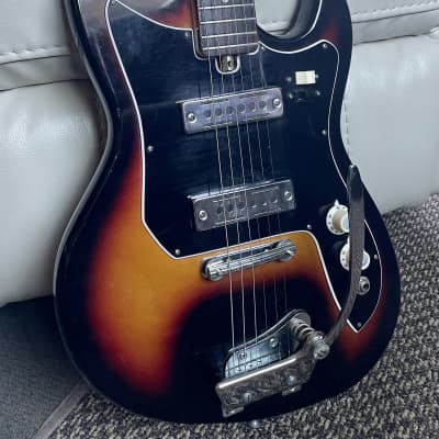 Kay/Teisco K-20T SG Style Mosrite Style Tremolo Mustashe Head | Reverb
