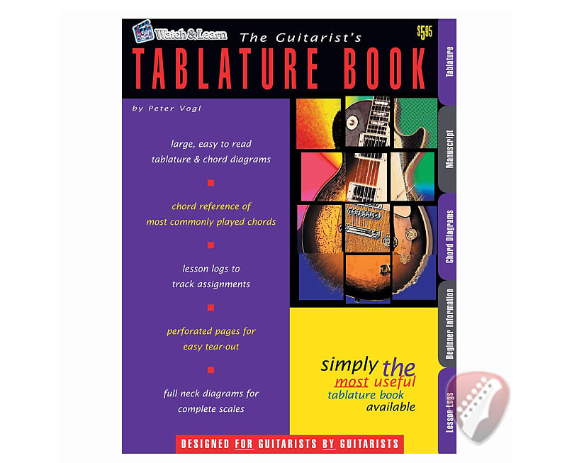 Watch & Learn The Guitarist's Tablature Book | Reverb