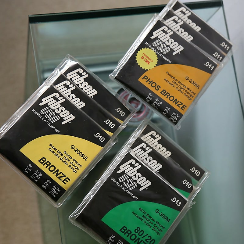 1980s Gibson Acoustic Strings | Reverb