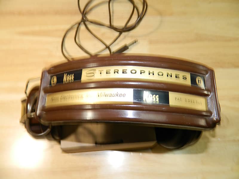 Vintage Koss Stereophones circa 1960 - Brown and Gold | Reverb