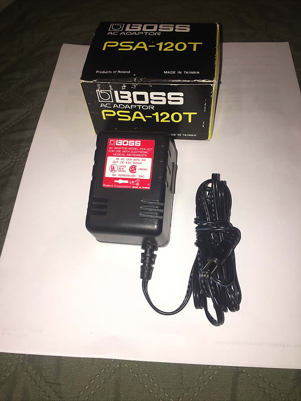BOSS PSA-120T Power Supply 9V 200mA AC Adaptor w/Box - Boss | Reverb
