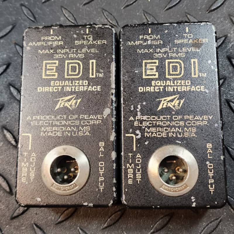 TWO Peavey EDI Equalized Direct Interface AND TWO Switchcraft | Reverb