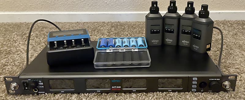 MiPro ACT-848 Dante Wireless Tuning Package w/ (4) TA-80 | Reverb