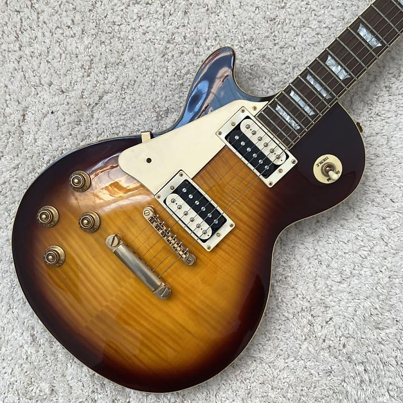 Left Handed Custom LP Guitar, Tiger Maple Top Body, Rosewood | Reverb