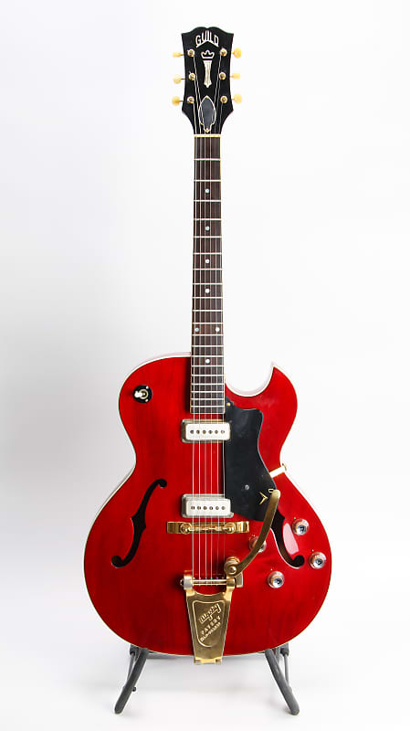 Guild Slim Jim Custom T-100CD Starfire 1960 - Cherry | Reverb