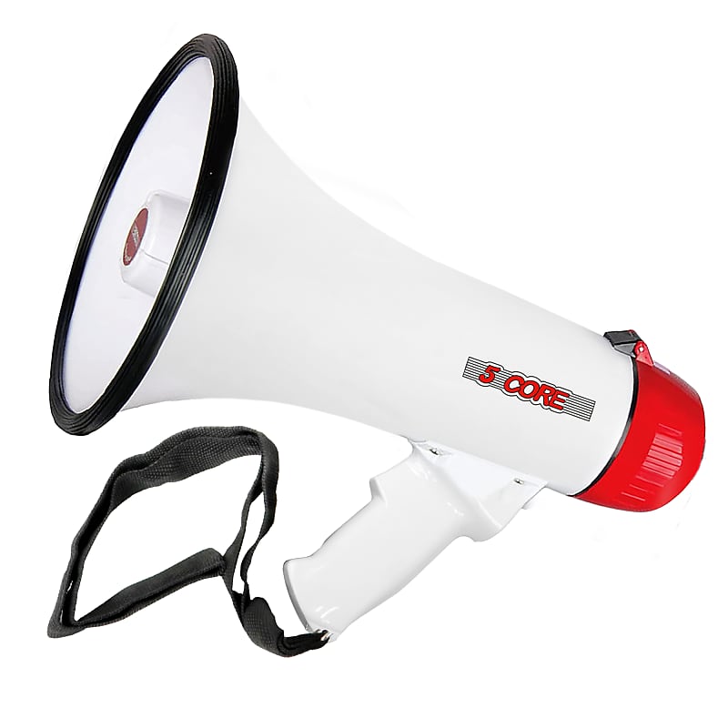 5Core Megaphone Bullhorn Speaker 50W Bull Horn Cheer Megafono | Reverb