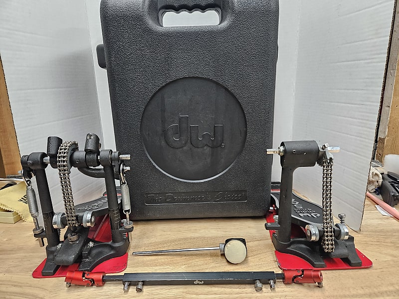 DW 5000 Double Kick Pedal Dual Chain Hard Case | Reverb