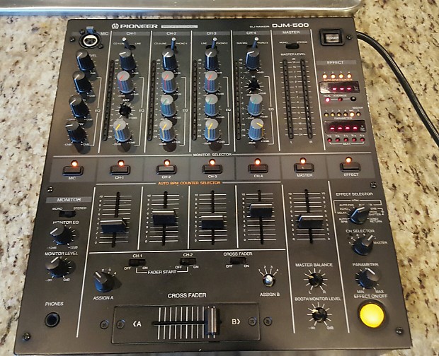 Pioneer Professional DJM 500 DJ Mixer DJM-500 Black | Reverb