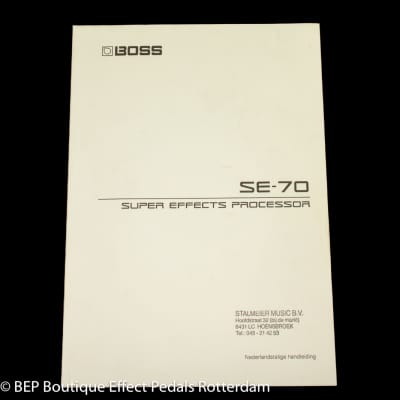Boss Pro SE-70 Super Effects Processor , Handleiding in | Reverb UK