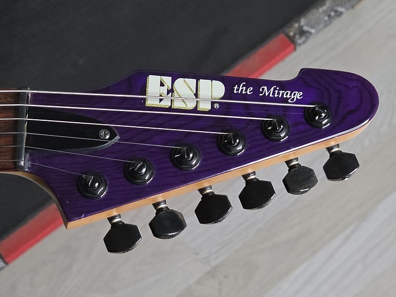 ESP The Mirage Custom Strat HSS Purple Ash MIJ Japan RARE | Reverb