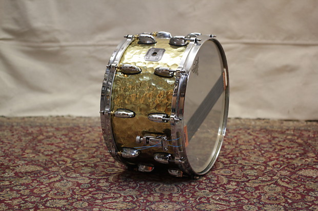 Gretsch Full Range Hammered Brass Snare Drum 8"x14" | Reverb